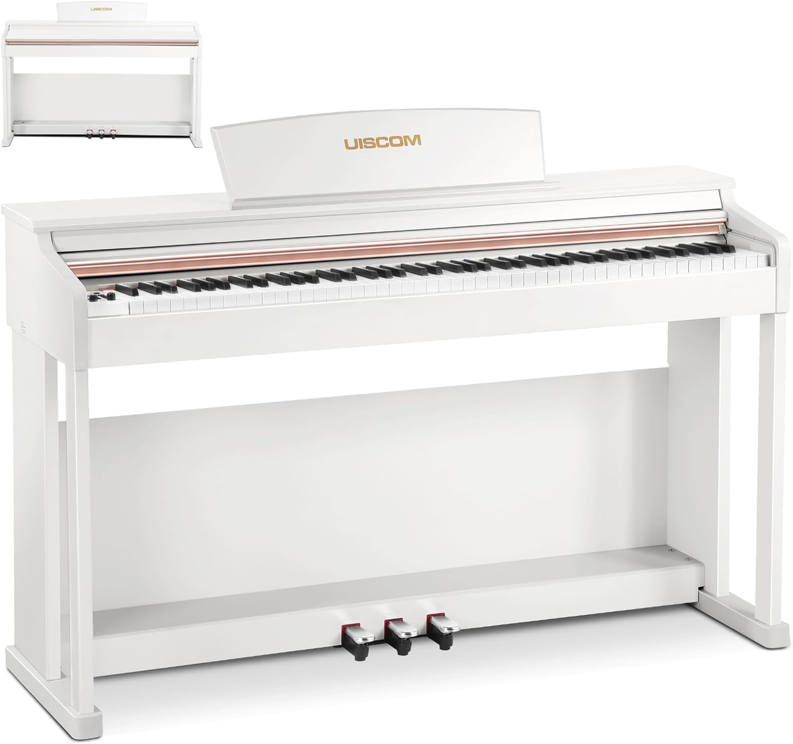 Amazon.com: Digital Piano 88 Key Full Size Semi Weighted Electronic ...