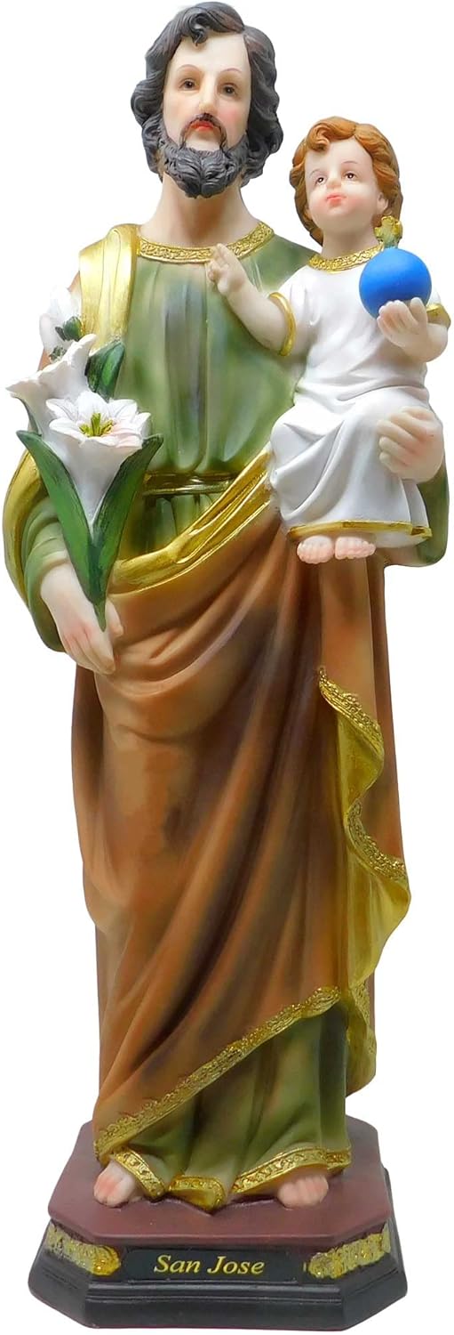 Amazon.com: Saint Joseph 16 inch Tall Religious Figure San Jose Statue ...