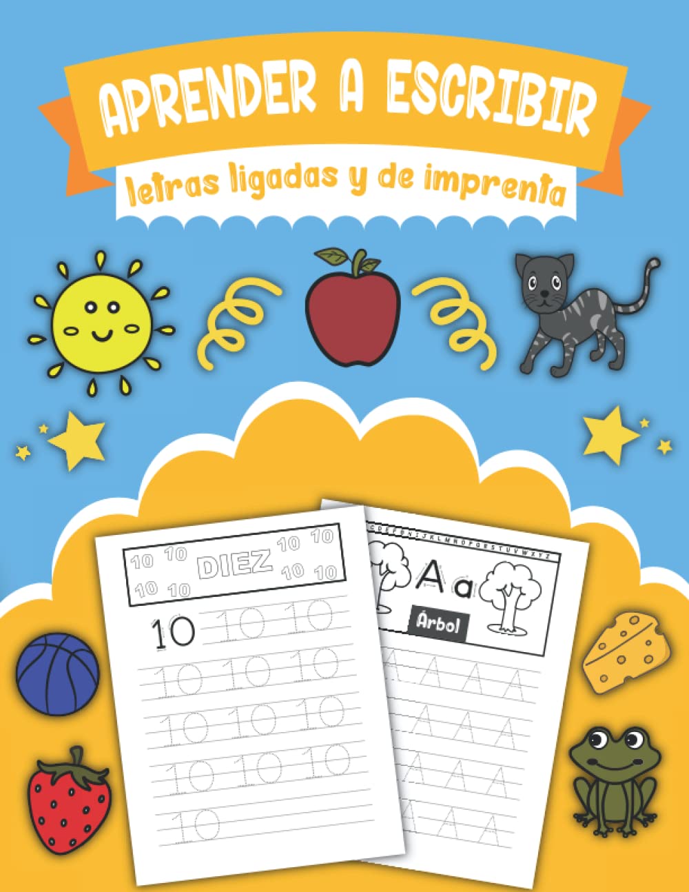 Buy Aprende a escribir letras ligadas y de imprenta: Libro de ...