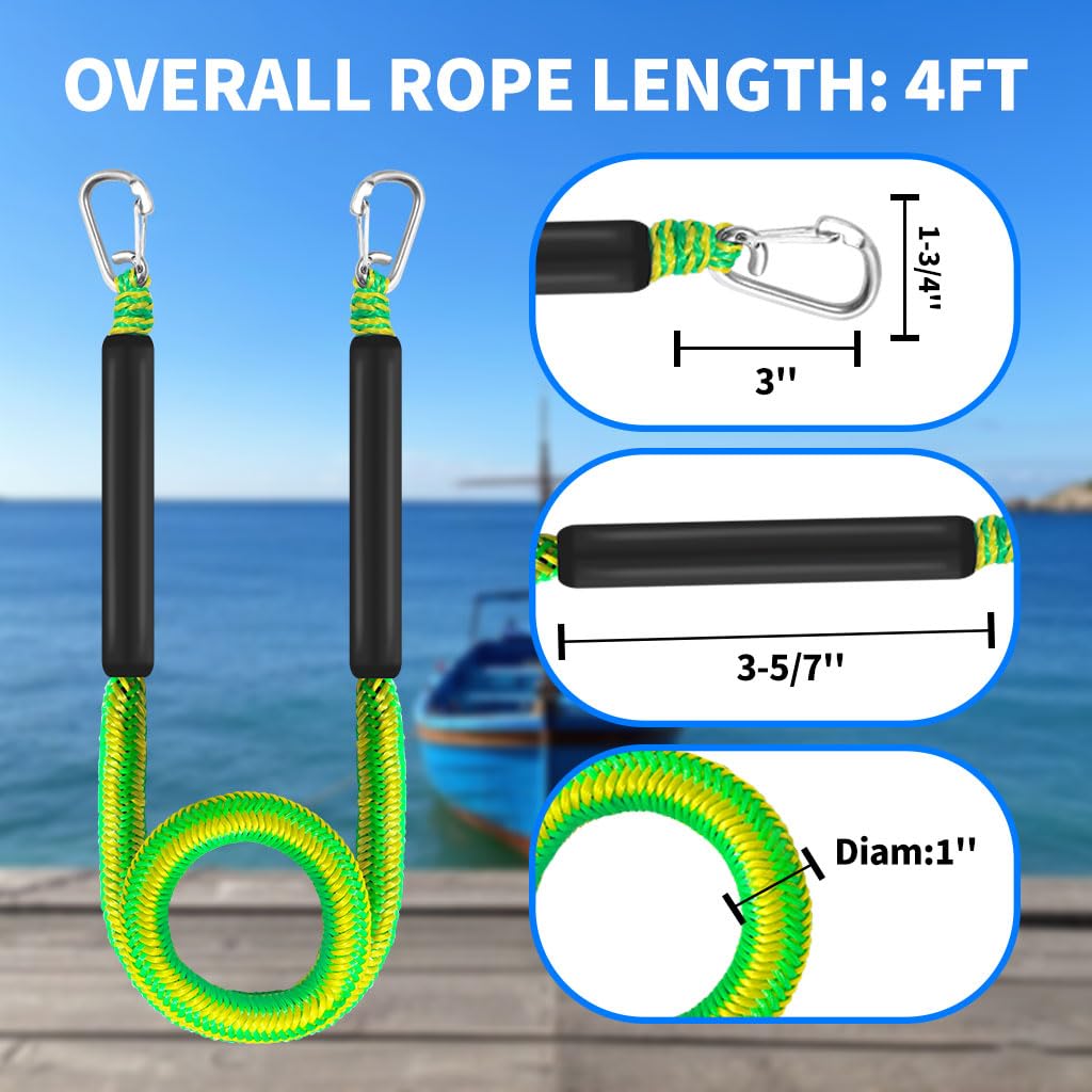 Snapklik.com : NIUTRIP Bungee Boat Dock Line, Boat Rope