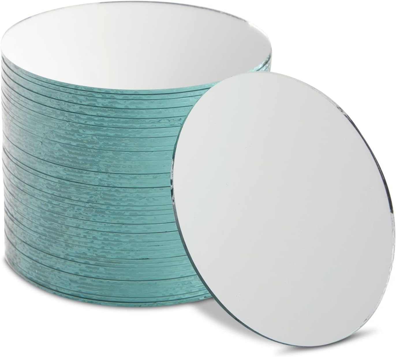 50 Pack Square Glass Mirror Tiles, 4 Inch Panels for Crafts ...