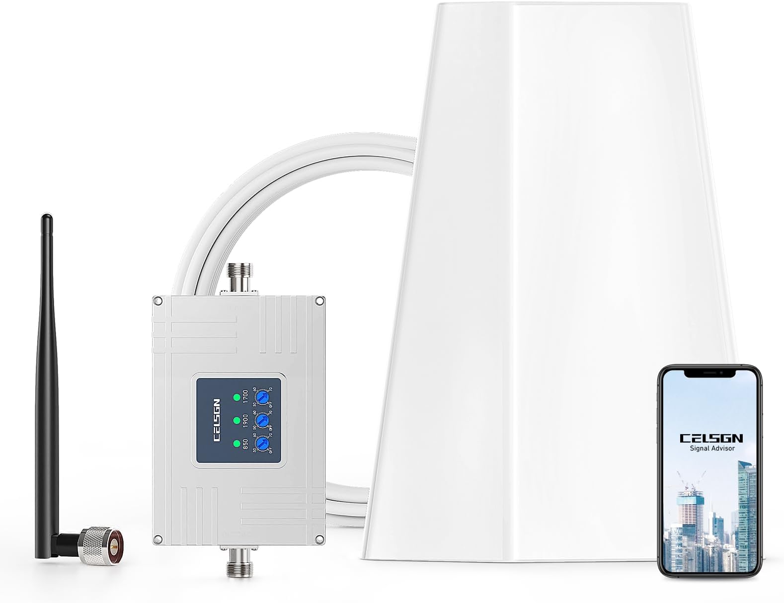 Amazon.com: Cell Phone Booster for Home & Office,Up to 2,000 sq ft,Cell ...