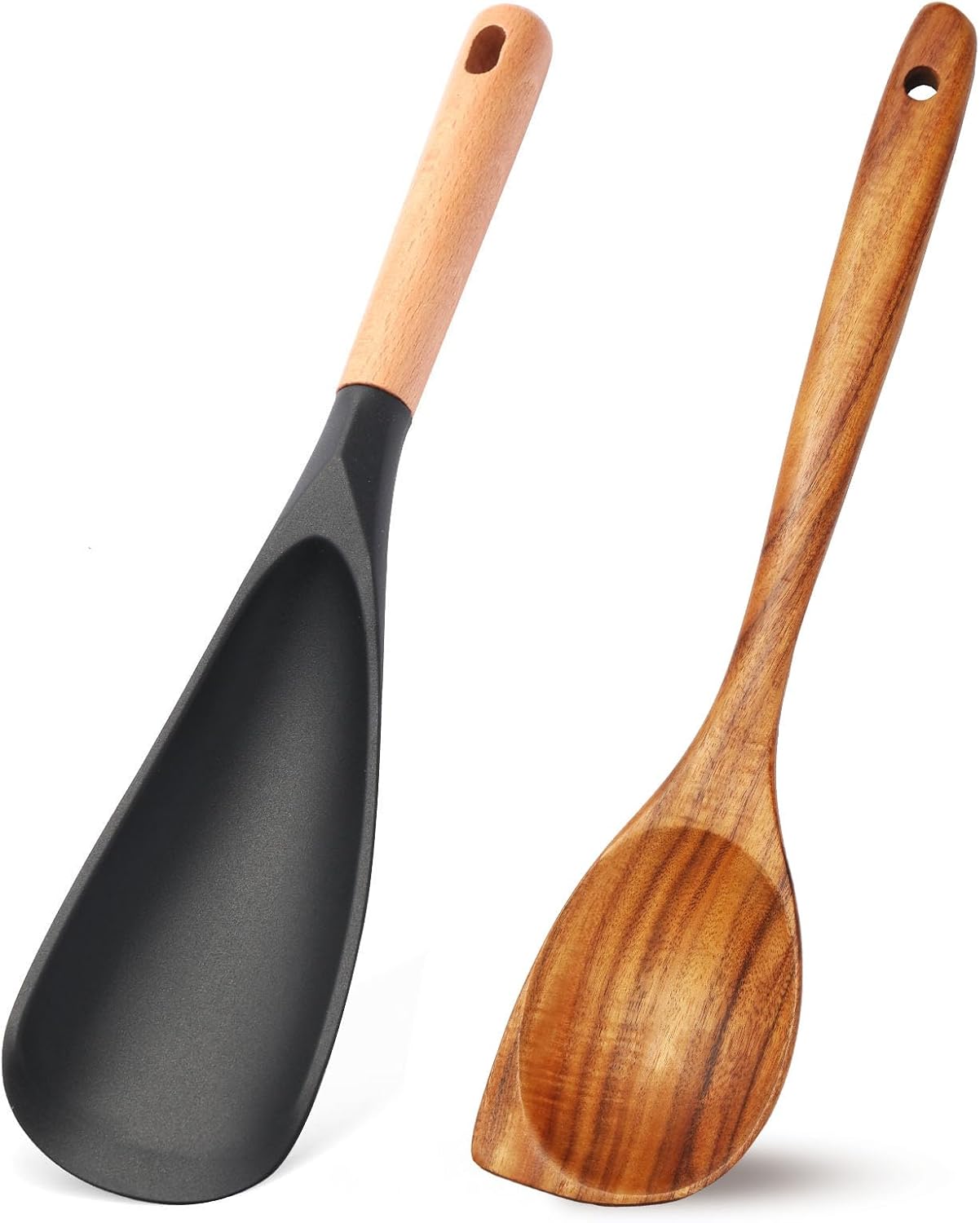 Amazon.com: 2 Pcs Cooking Spoon for Nonstick Cookware – BPA-Free Matte ...