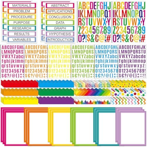 Amazon.com : Sinload 92 Pcs Science Fair Board Supplies 60 Trim ...