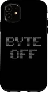 Amazon.com: iPhone 11 Funny Programmer Byte Off Computer Binary Code design humor Case : Cell ...