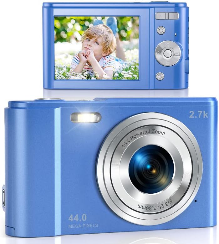 Amazon.co.jp: Digital Camera, Lecran FHD 2.7K 44.0 MegaPixels Vlogging ...