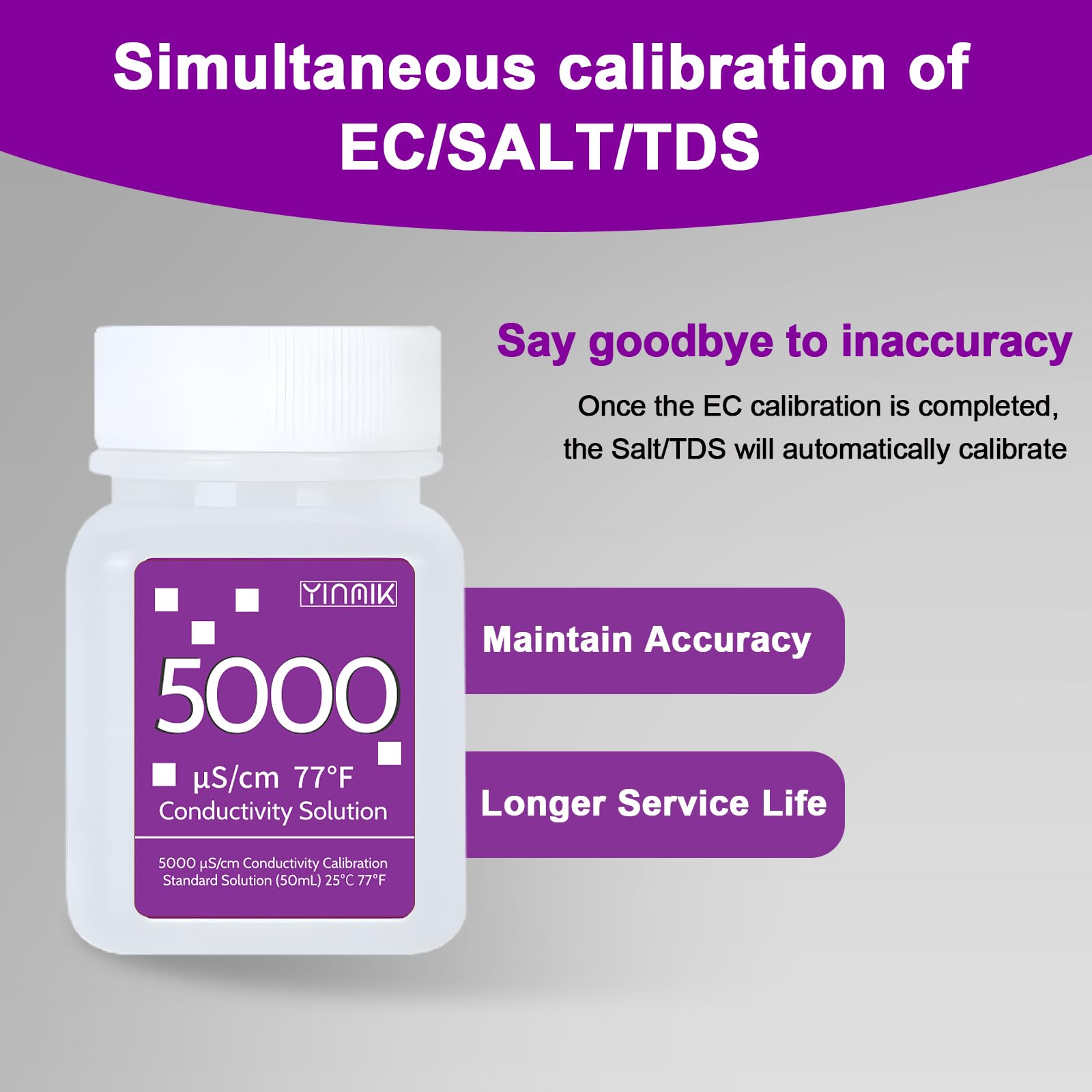 Snapklik.com : 5000μS/cm Conductivity Calibration Solution For Salt ...