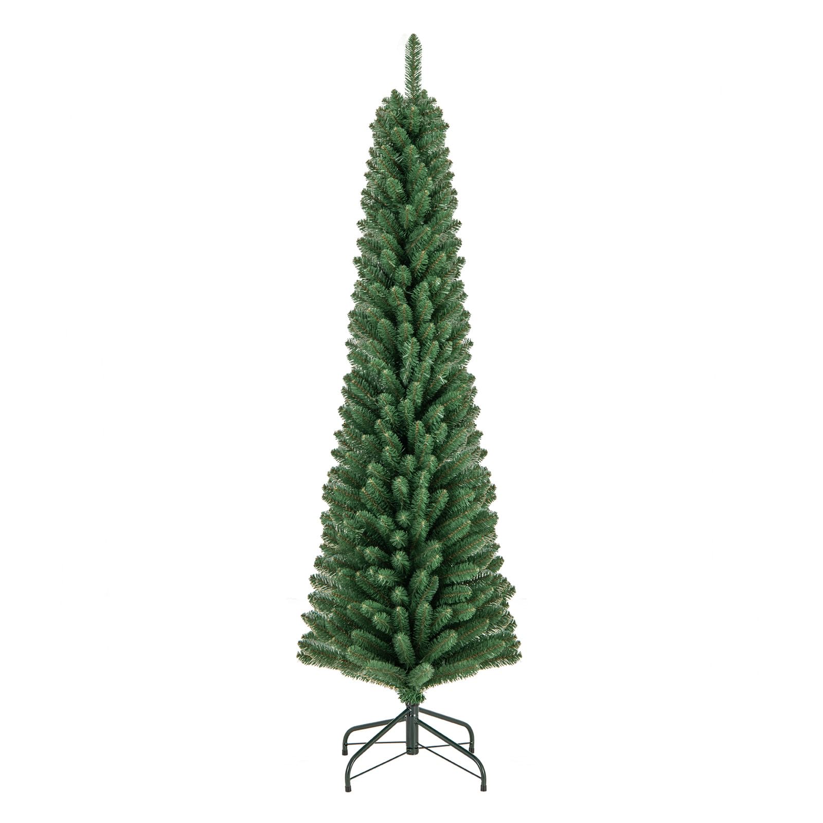 Amazon.com: GOFLAME 6FT Pencil Christmas Tree, Slim Artificial Xmas ...