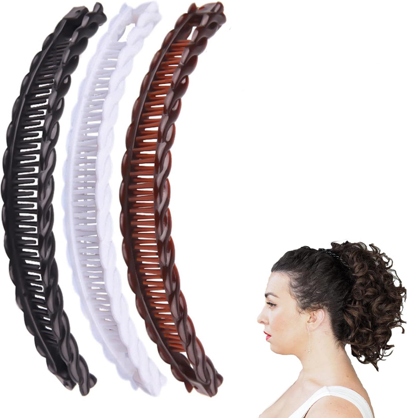 Amazon.com : Banana Hair Clips Vintage Clincher Combs Tool for Thick ...