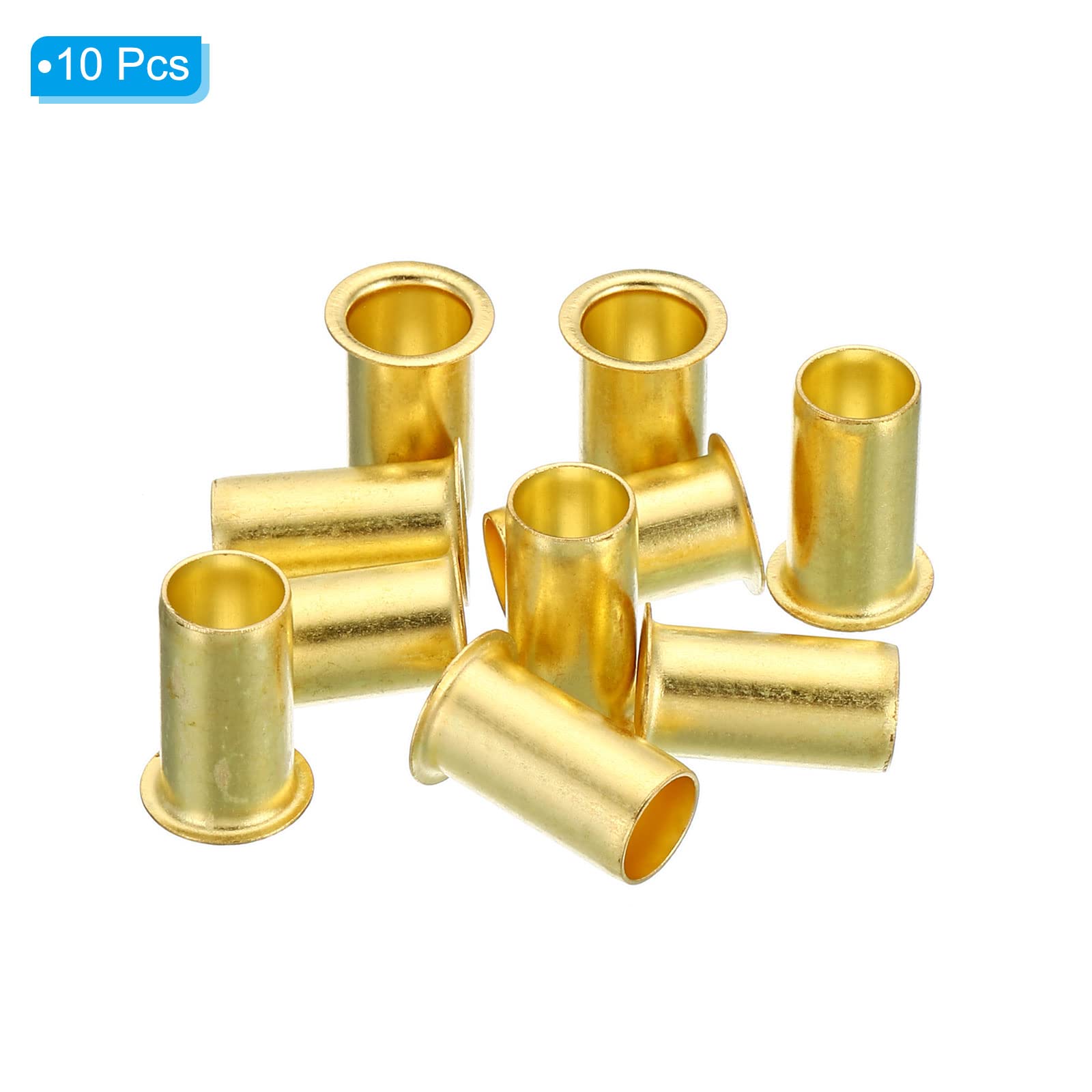 Snapklik.com : 7.4mm Tube OD Brass Compression Insert, 10 Pack Insert ...