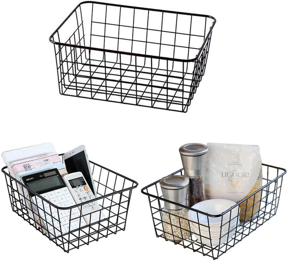 Amazon.com: CHI AN HOME Wicker Baskets for Storage, Set of 3 Baskets ...