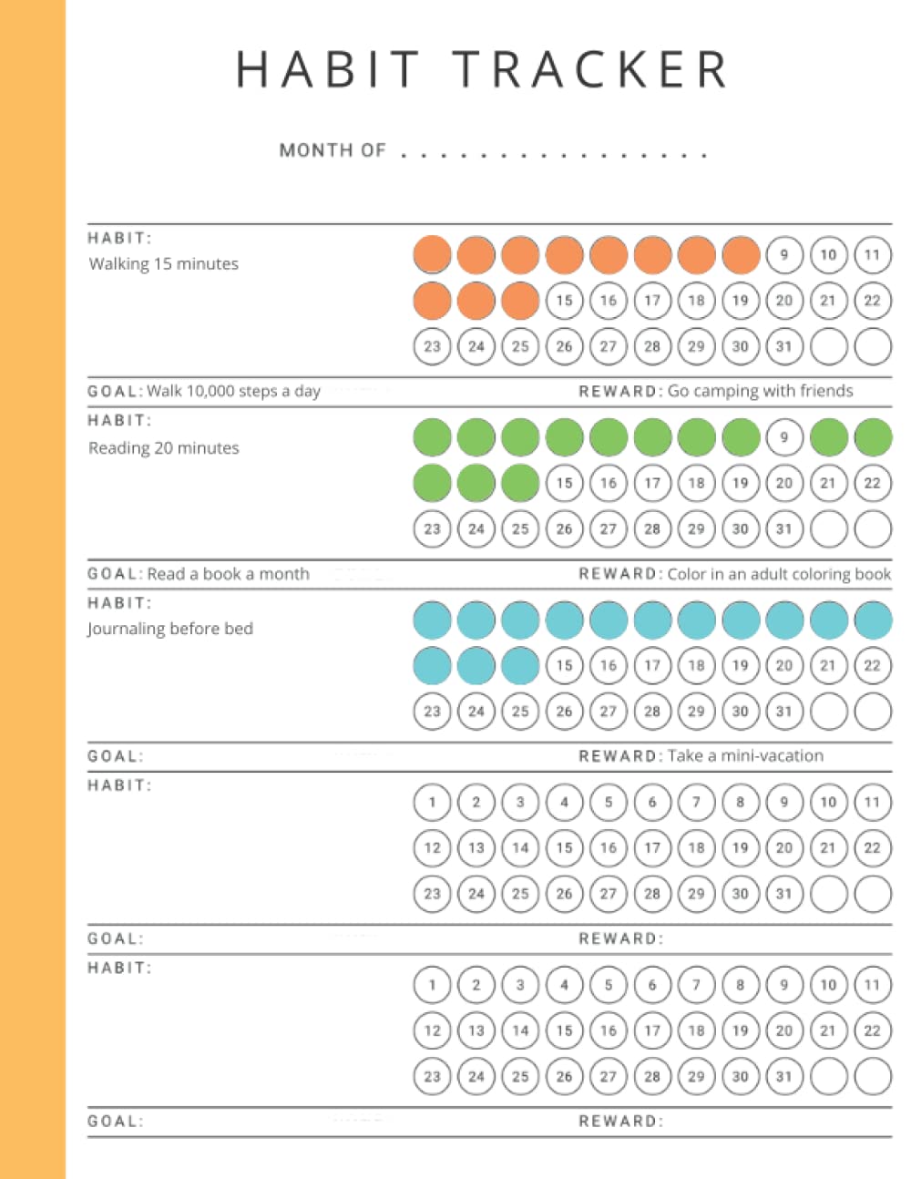 Amazon | Habit Tracker: A Diary To Help You Track How Well You're ...