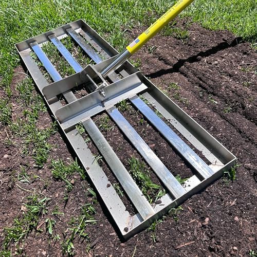 Amazon.com : Zenhosit Lawn Leveling Rake - Lawn Leveler with 78 ...
