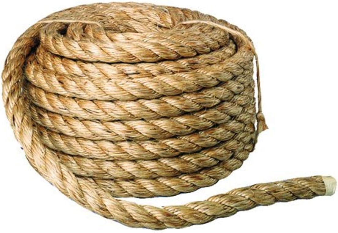 Bon 14-241 50-Feet by 3/4-Inch Diameter Heavy Duty Manila Rope ...