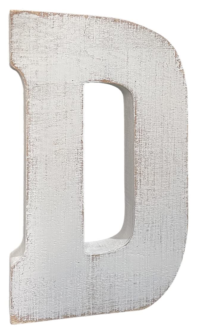 Snapklik.com : ABELOTS Large Wood Letter Distressed White Wash Alphabet ...