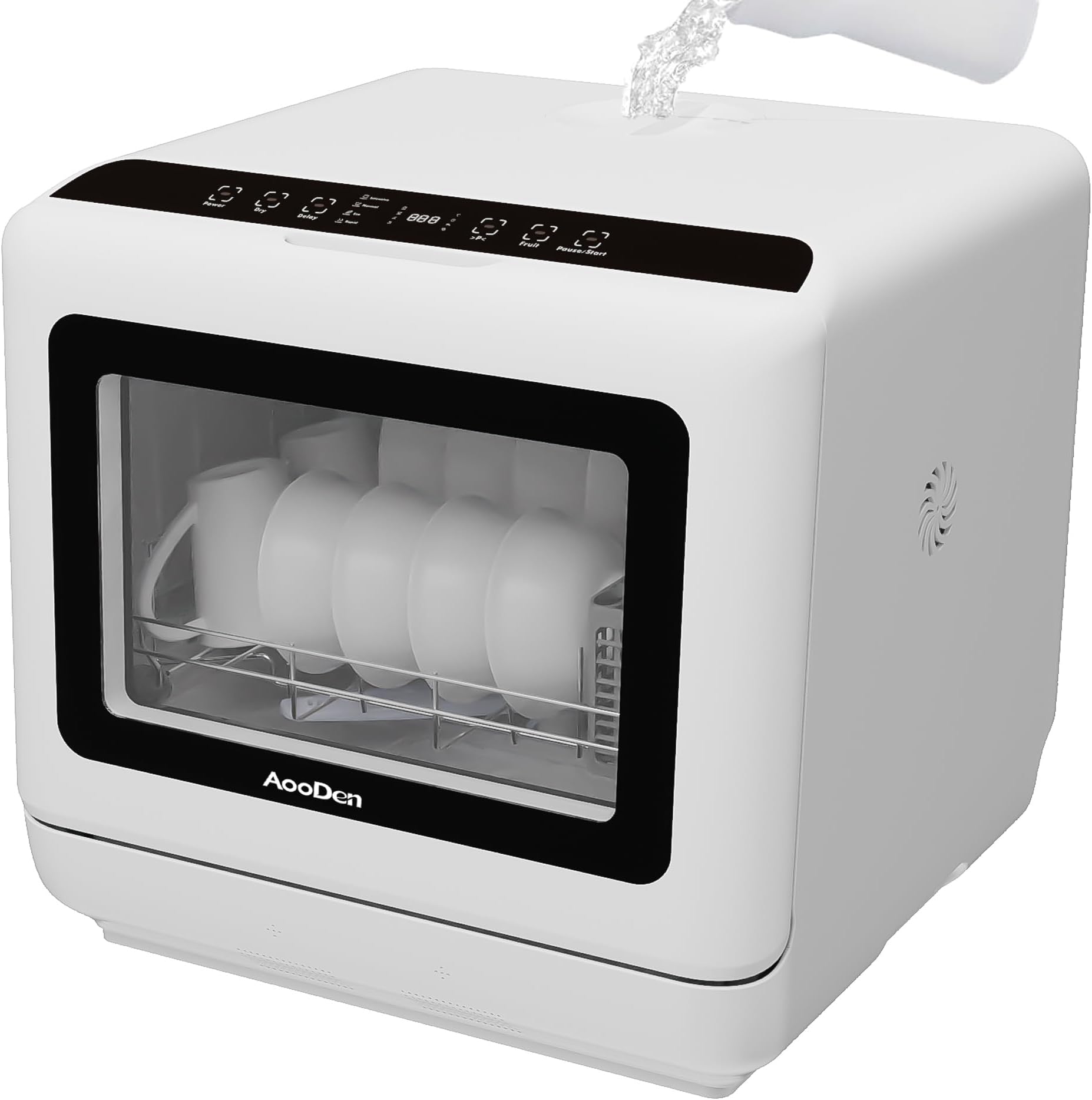 Amazon.com: AooDen Portable Dishwasher Countertop Dishwasher with 5L ...