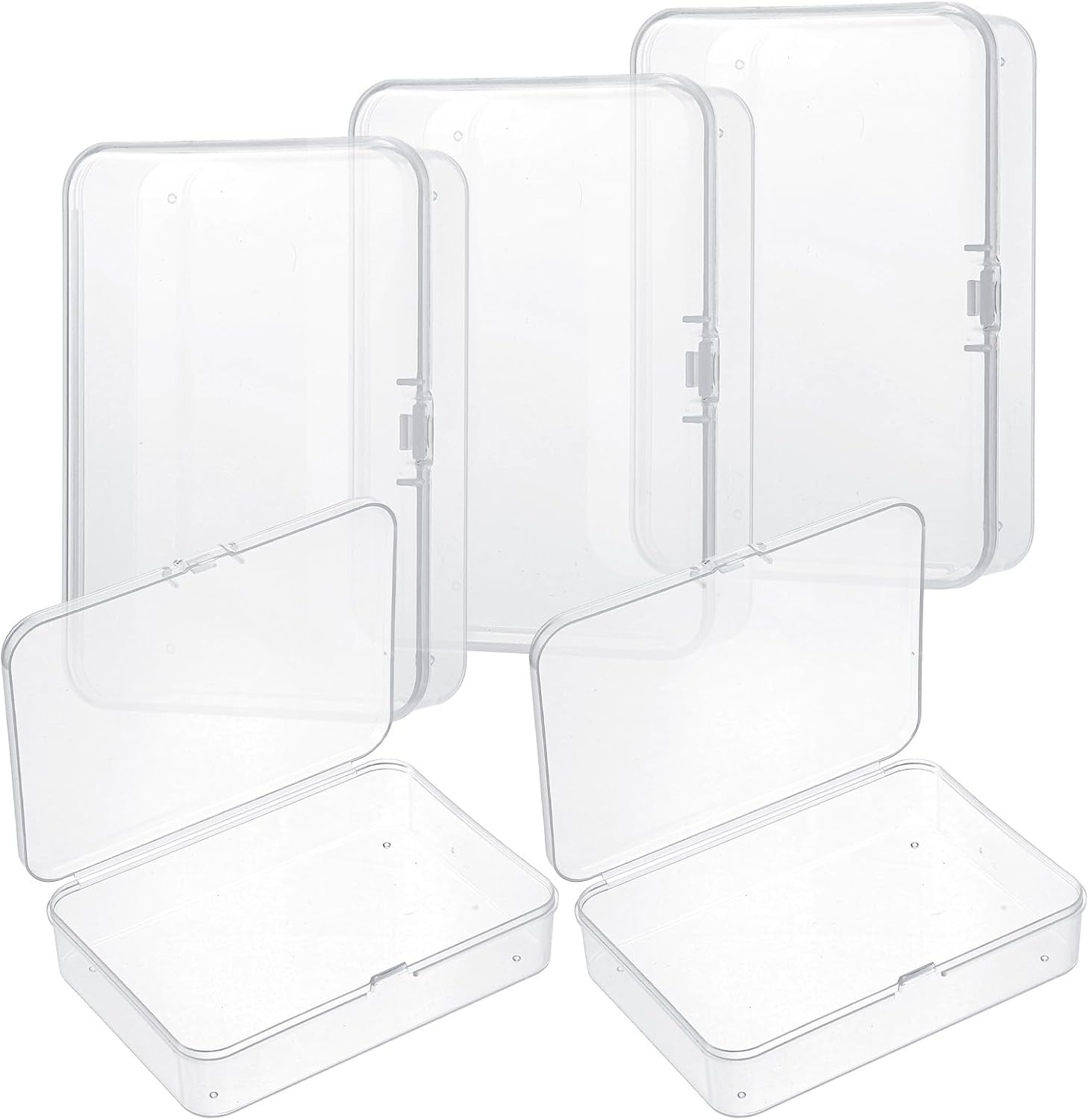 Amazon.com: PEOVLVN 5 Pcs Mini Storage Containers, Small Plastic Boxes ...