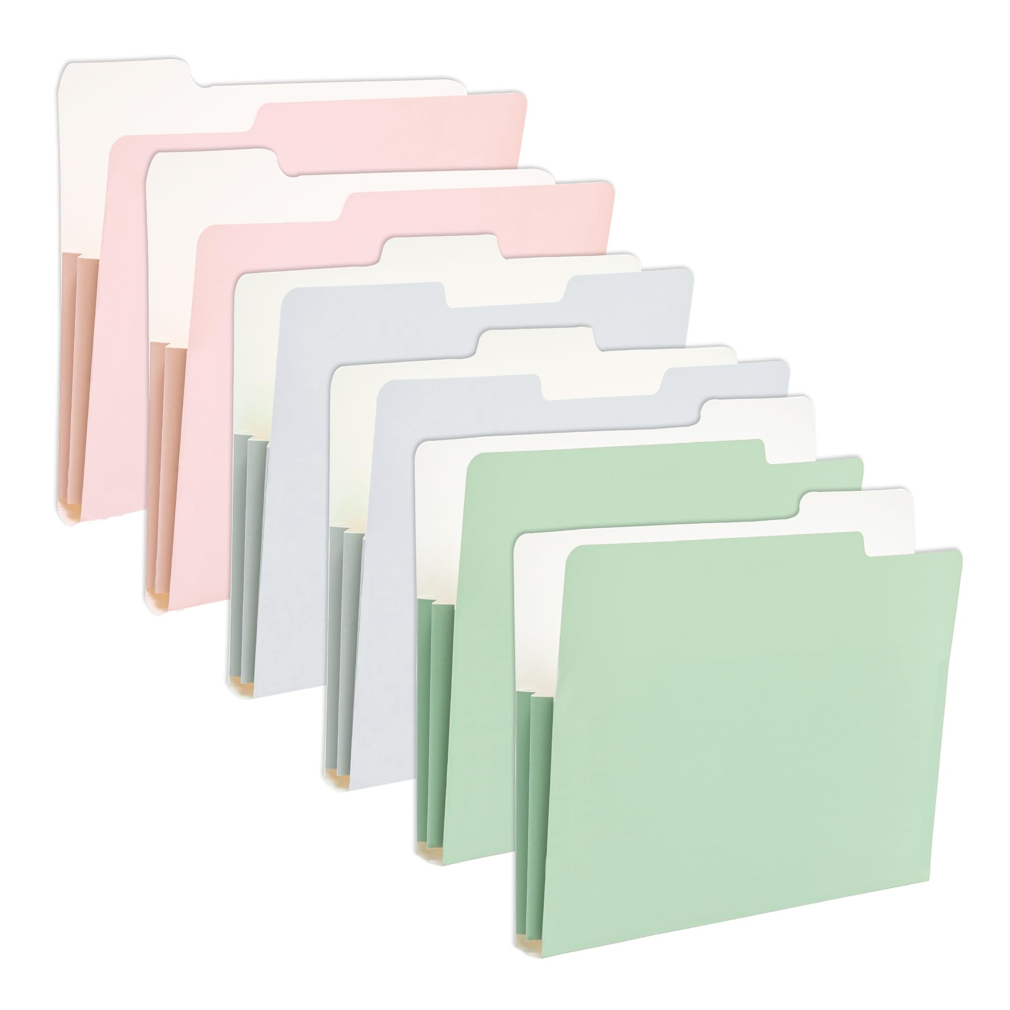 Amazon.com : Y YOMA 6 Pack Extra Capacity File Folders Letter Size ...