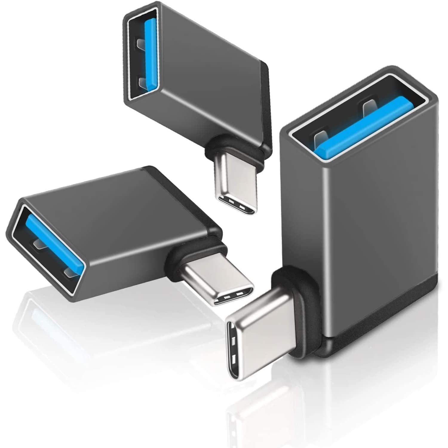 Amazon.co.jp: UseBean直角USB-C & USB 3.0変換アダプタ（3パック）,90度L字USB Type C to USB コンバータ,Type-C to USB A ...