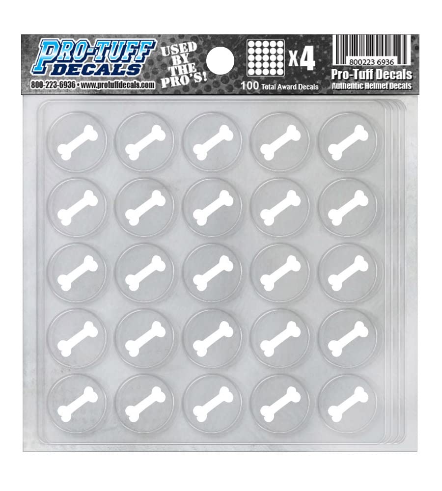 Amazon.com: Pro-Tuff Decals Bone Award Decals 20 mil vinyl 1-1/8 ...