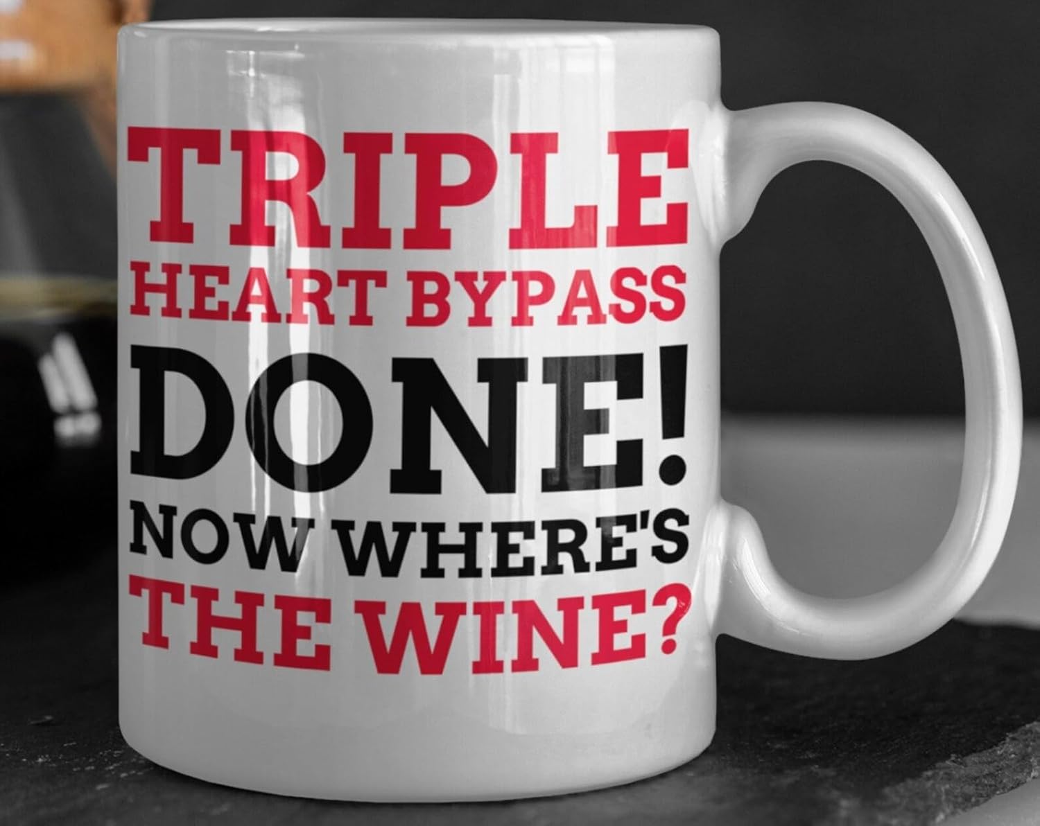 Amazon.com: Funny Triple Heart Bypass Mug 11oz 330ml Cardiac Arrest ...