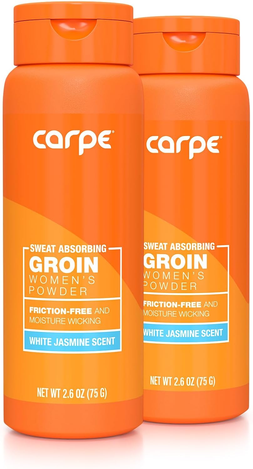 Amazon.com: Carpe No-Sweat Groin Powder (for Women) - Designed for ...