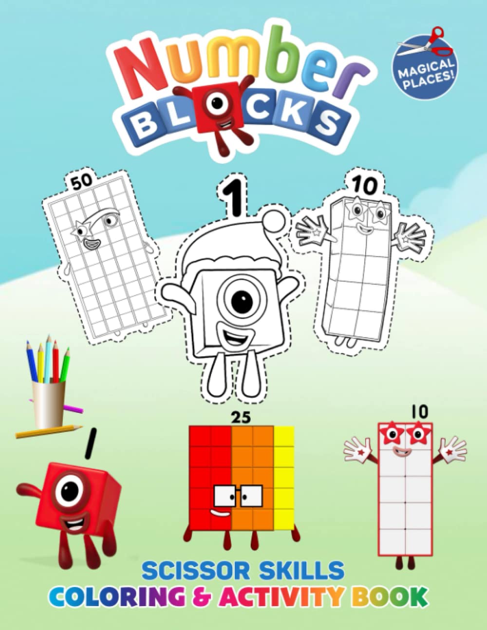 Buy Numberblocks Scissor Skills Coloring & Activity Book: Number 1-50 ...
