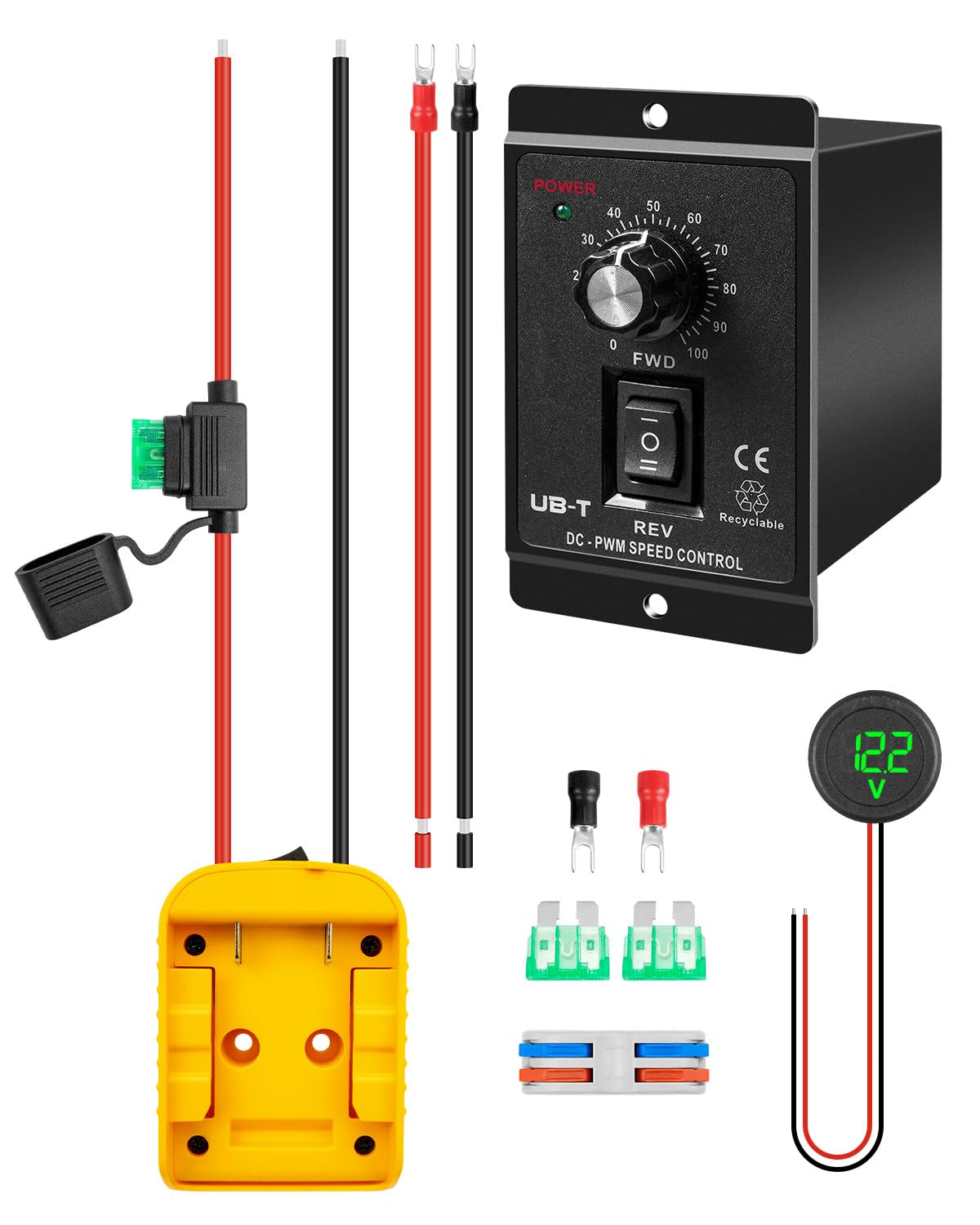 Amazon.com : Power Wheel Adapter Kit Fit for Dewalt 18V/20V Battery ...