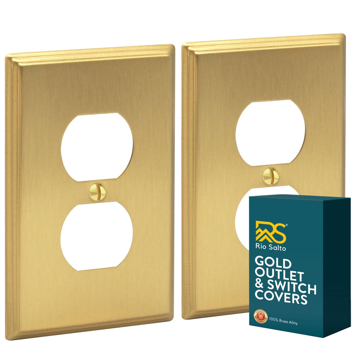 Rio Salto BRASS Gold Outlet Cover or Light Switch Cover Wall Plate ...