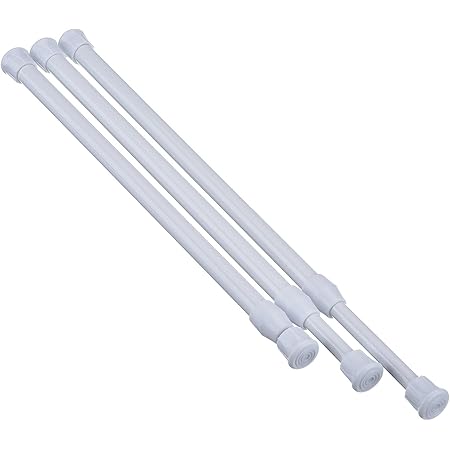 Amazon.com: 4 Pack Spring Tension Curtain Rod, 23.6-43.3 Inches Tension ...