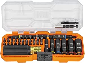 Klein Tools 32502HD KNECT Impact-Rated Screwdriver and Socket Set with ...