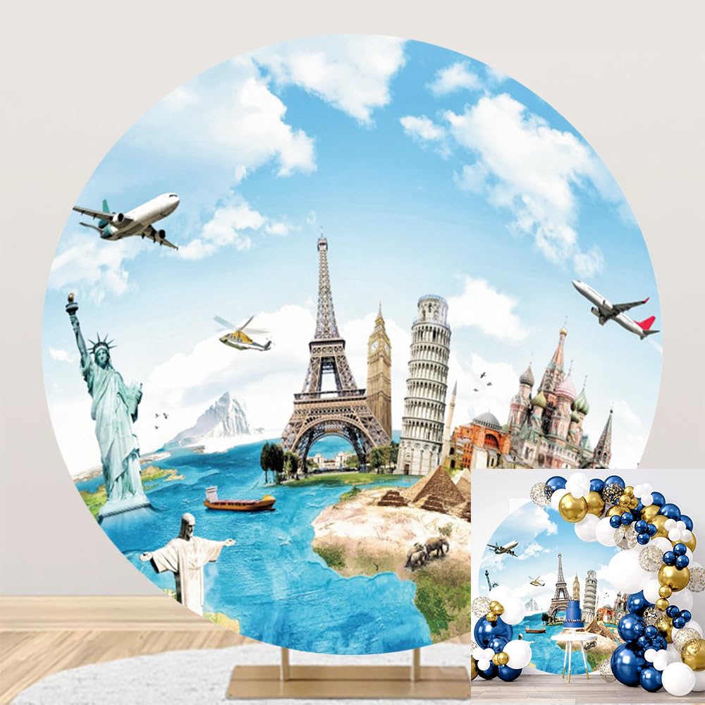 World Map Photo Background Polyester Fabric 7x5ft World Travel Backdrop ...