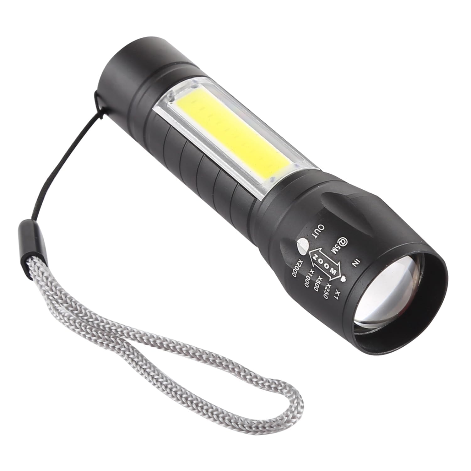 HACER LED Flashlight Mini Camping Torch Pocket Compact Portable USB ...