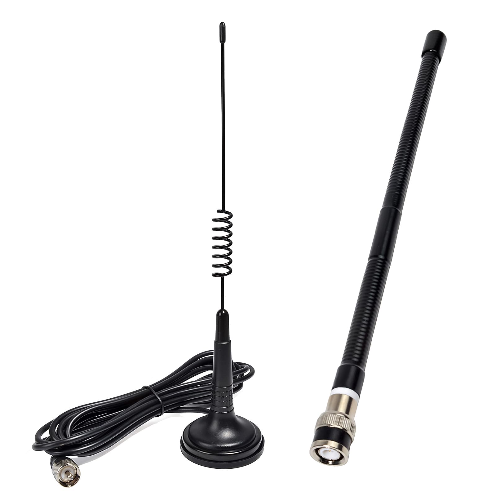 Amazon.com: Handheld Rubber Cb Antenna BNC with Mag Mount CB Antenna ...