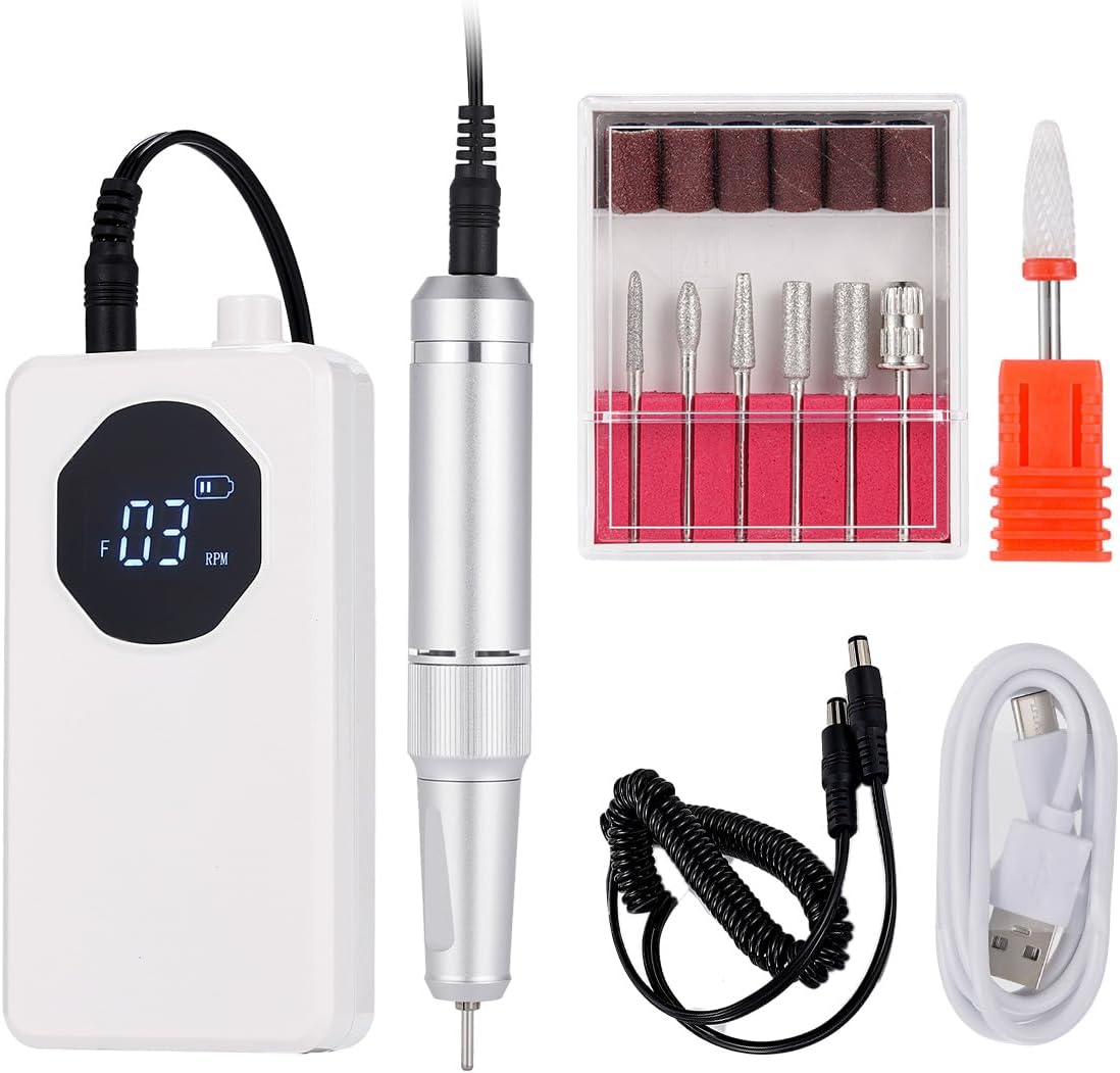 Amazon.com: Professional Electric Nail Drill Machine, Portable ...