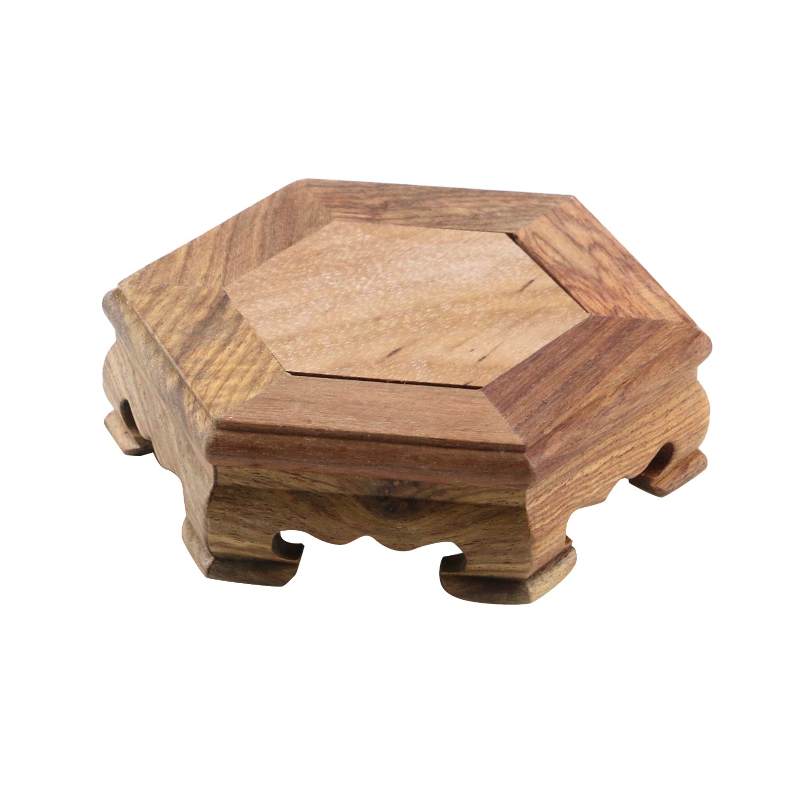 Amazon.com: WDONAY Wooden Display Stand Base 4.65" x 1.38" Hexagonal ...