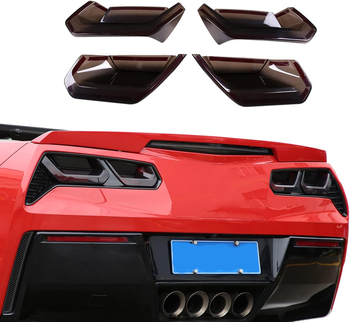 Amazon.com: JONKOKO ABS Black Rear Tail Light Lens Taillight Kit Fit ...
