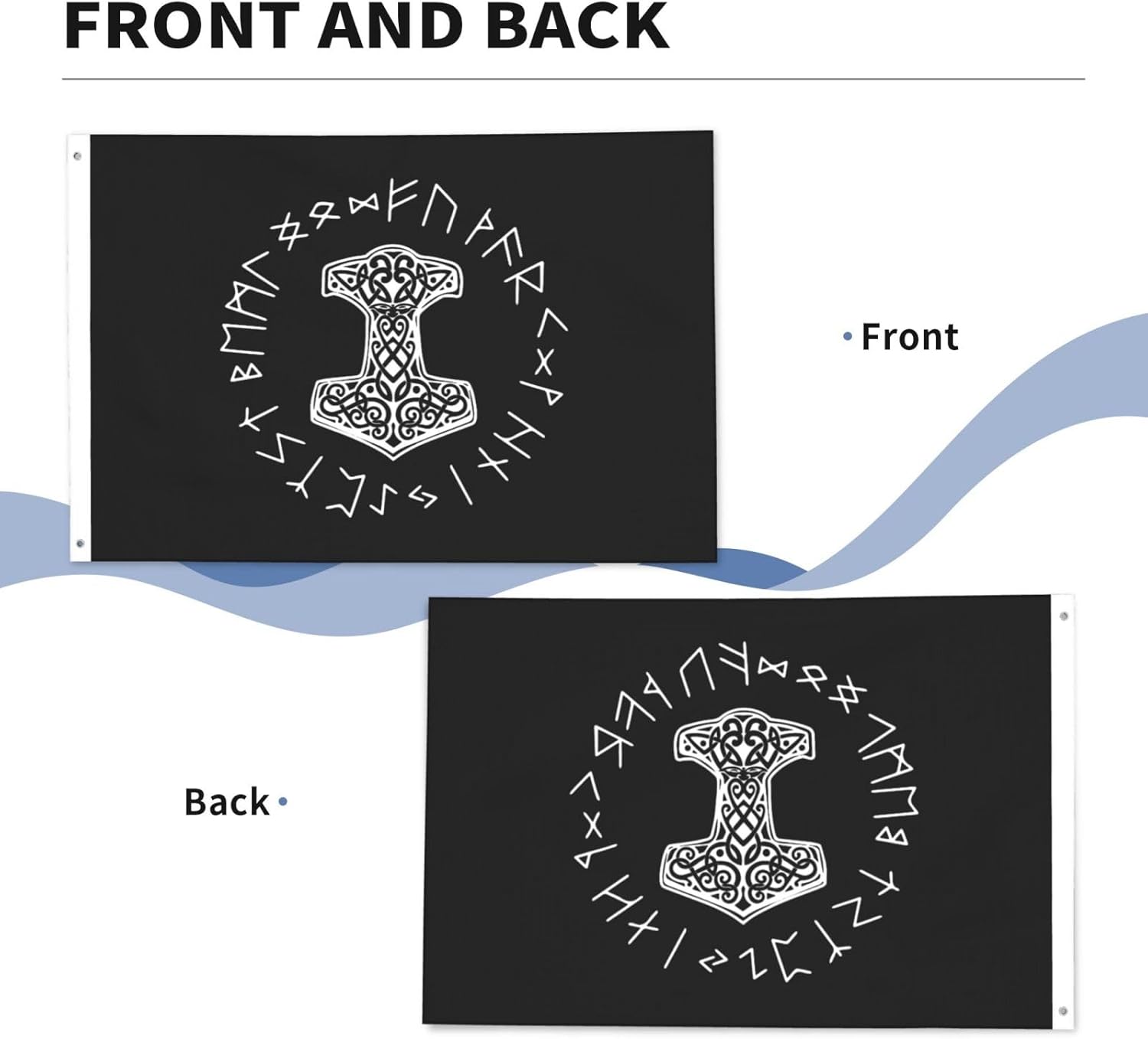 Vikings Mjolnir And Rune Wheel Norse Mythology Barbados | Ubuy