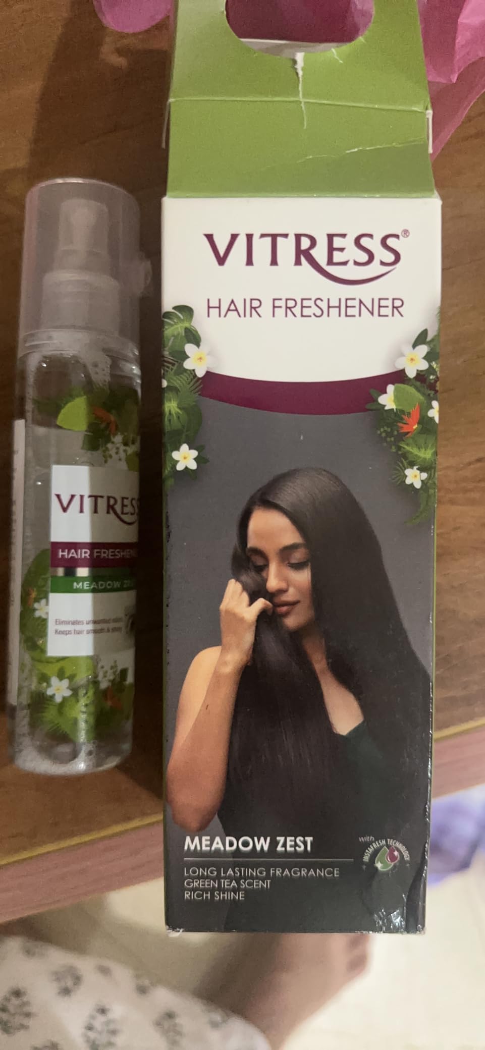 Buy Vitress Hair Freshener Meadow Zest Spray(100 Ml) Online at Low ...