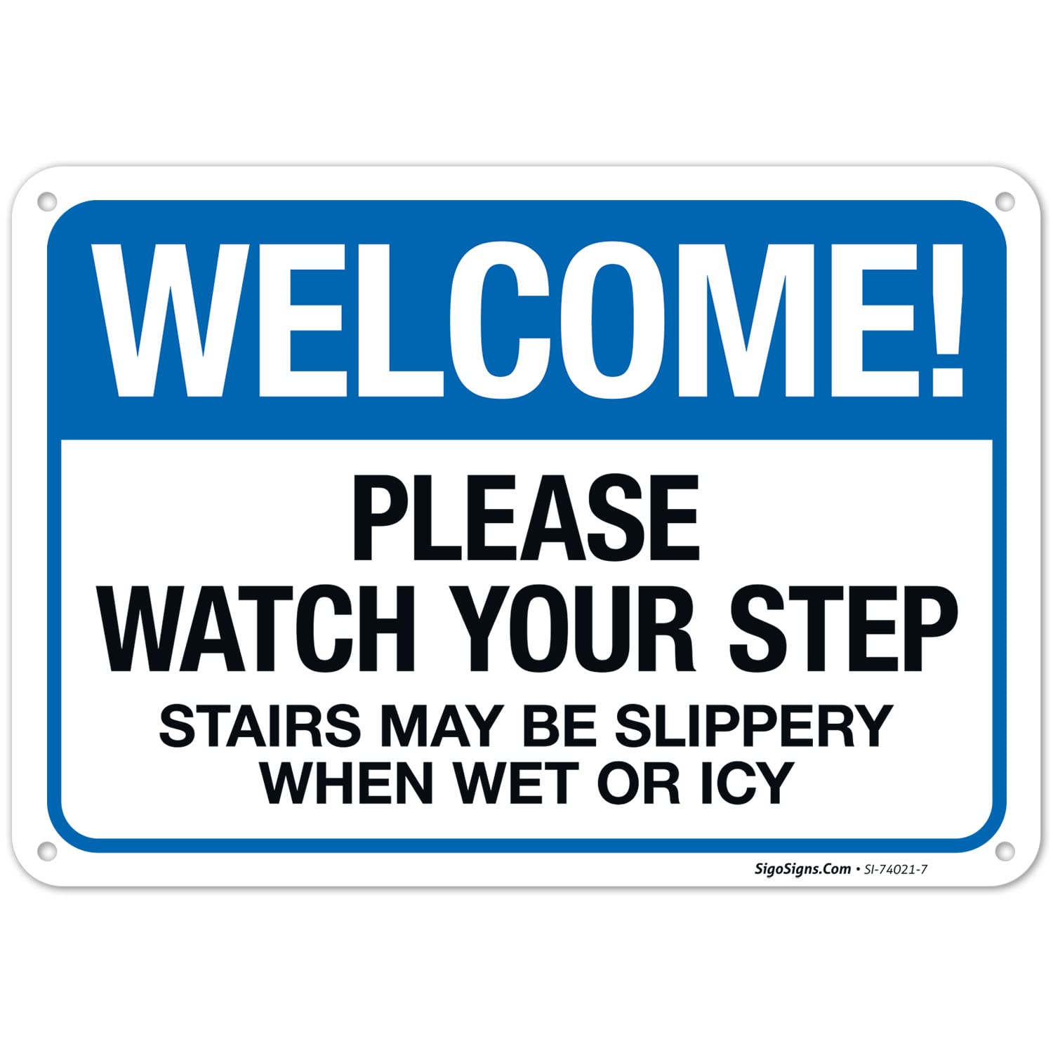 Printable Watch Your Step Sign