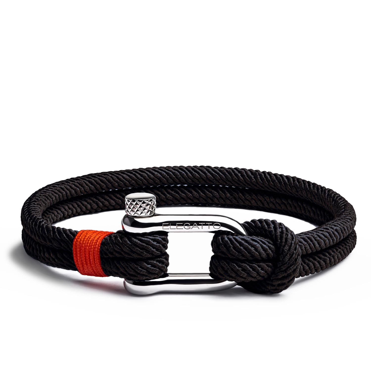 Amazon.com: Elegatto Alchor Premium Rope Bracelet for Men | Nylon ...