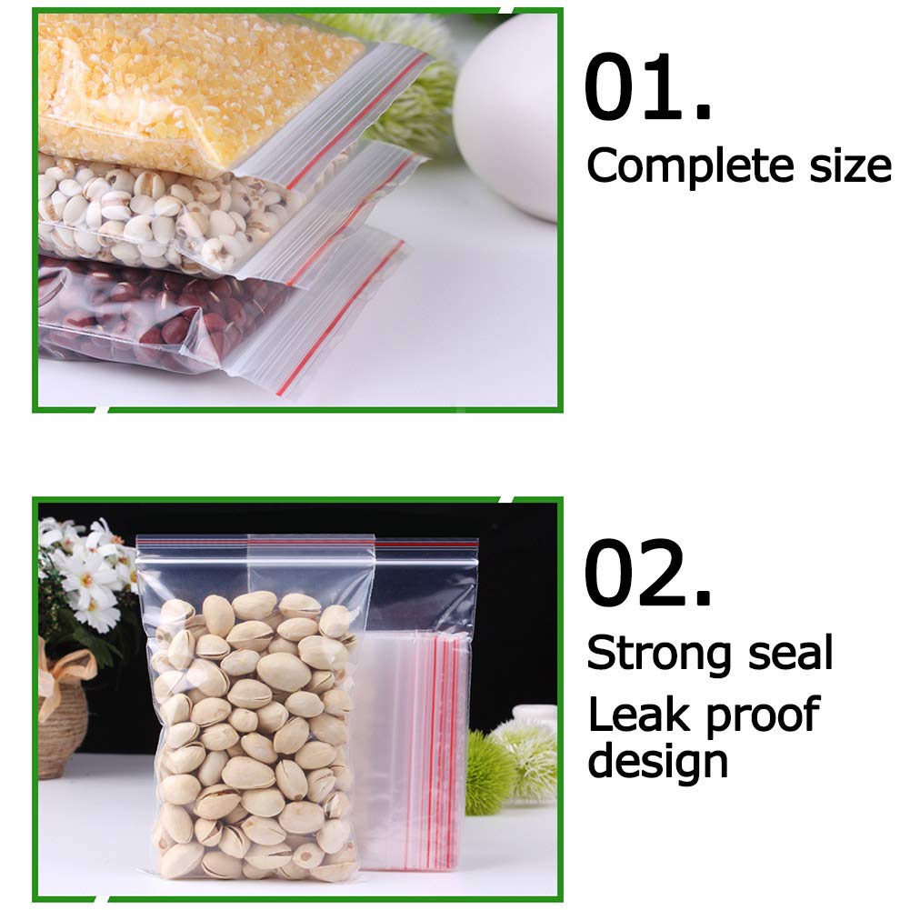 Clear 9 In Reclosable & Zipper Bags ProLine 100 Clear Plastic Zip Bags ...