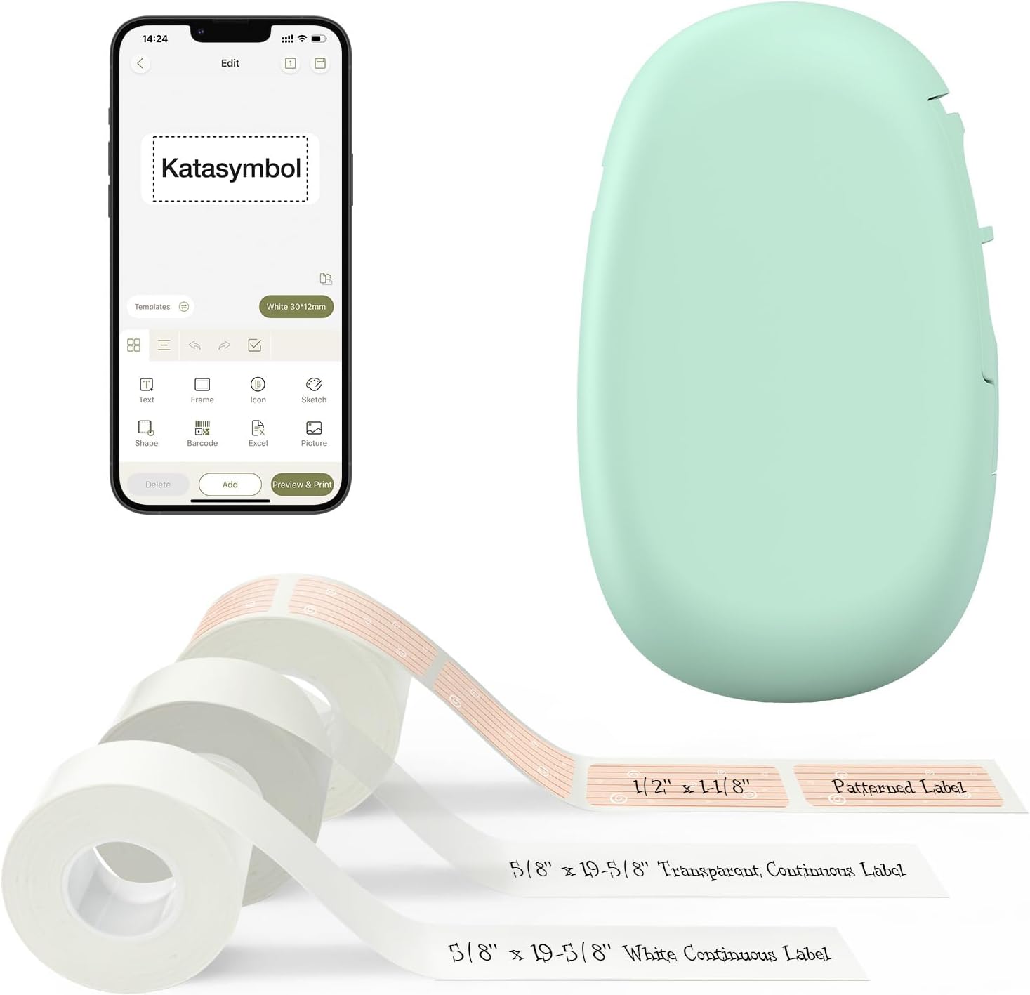 Amazon.com : Label Makers - D30 Mini Label Maker Machine, Inkless ...