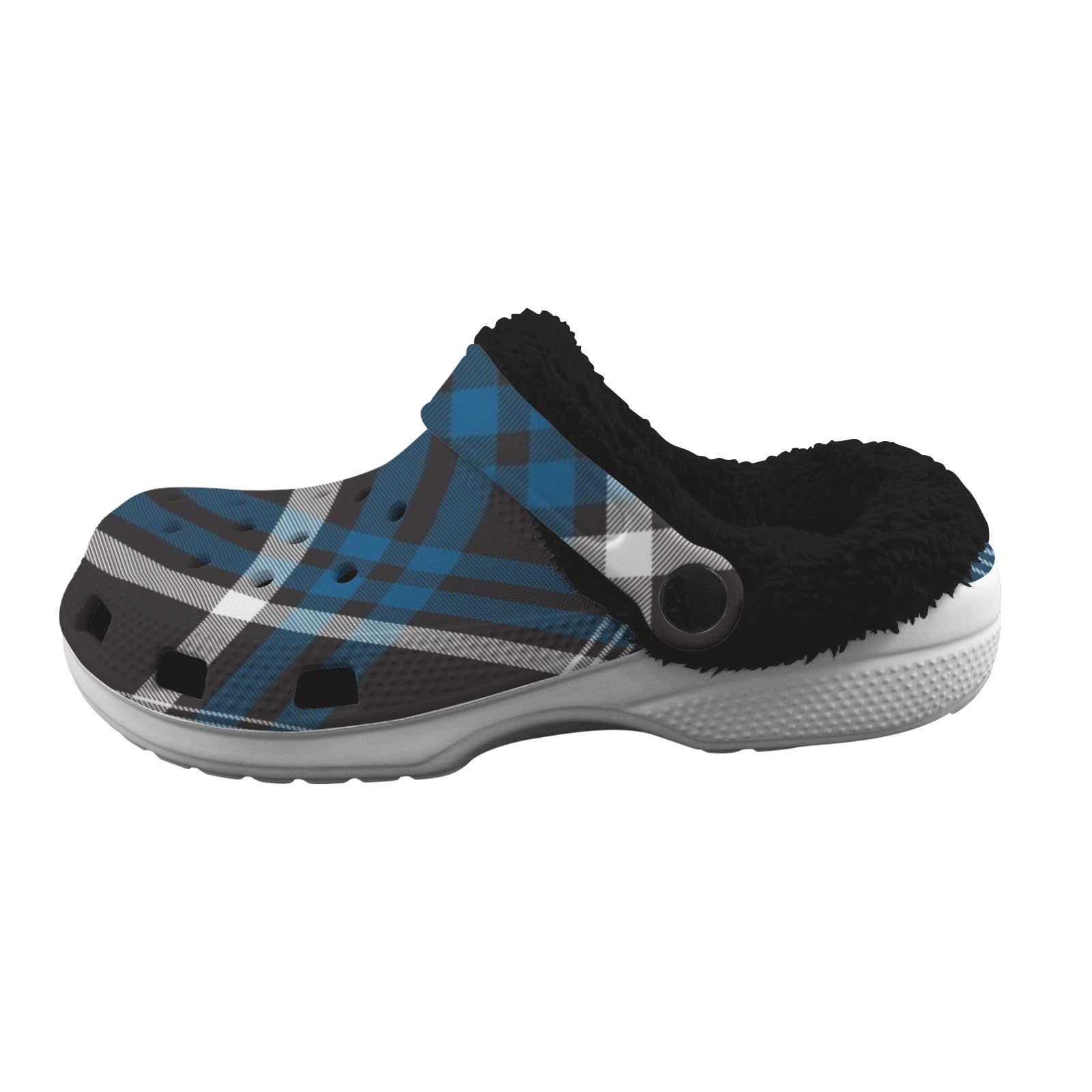 Amazon.com | Abundifind Sherpa Fleece Lined Clogs: Plaid Collection ...