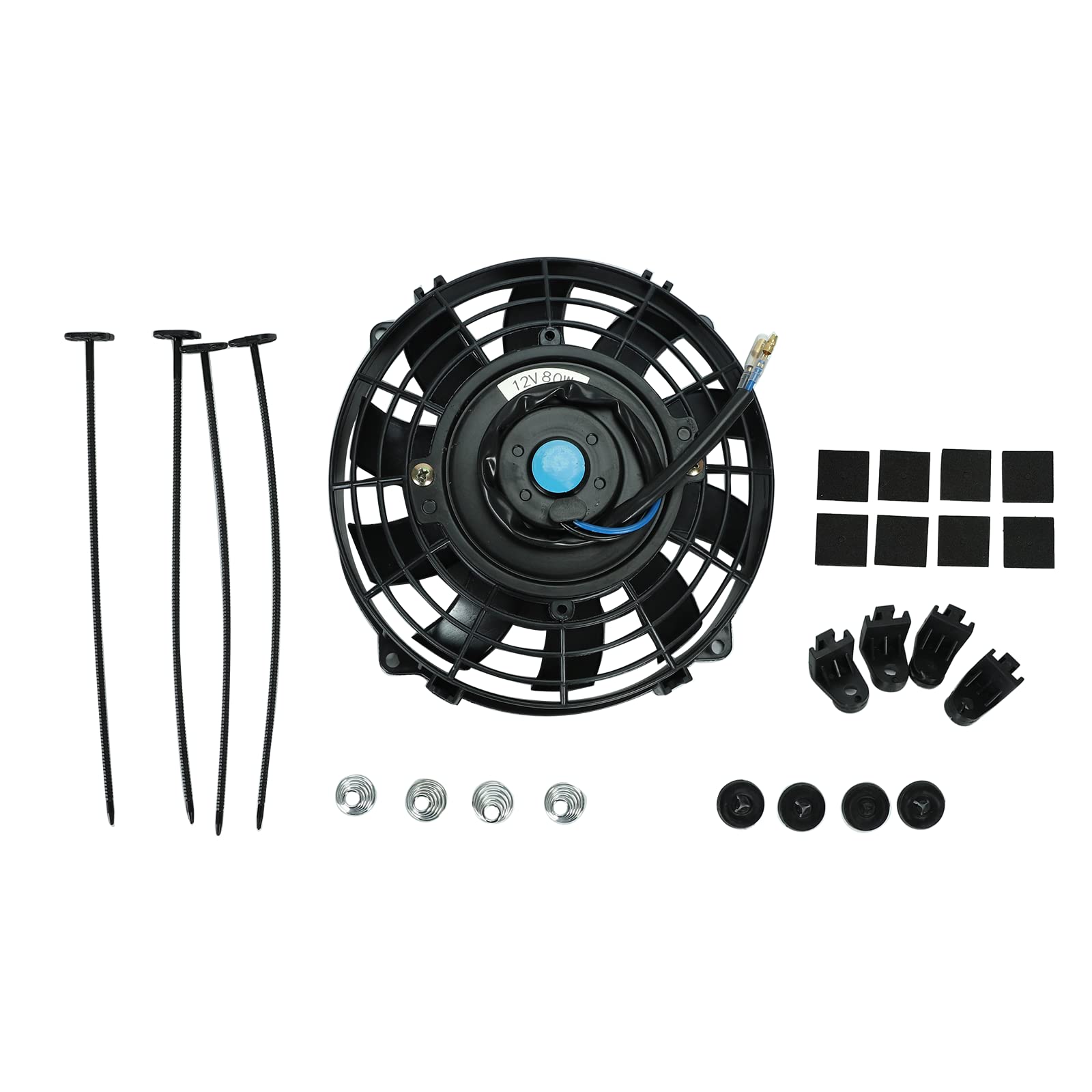 Snapklik.com : 7" Slim Push Pull 12V Electric Radiator Cooling Fan ...