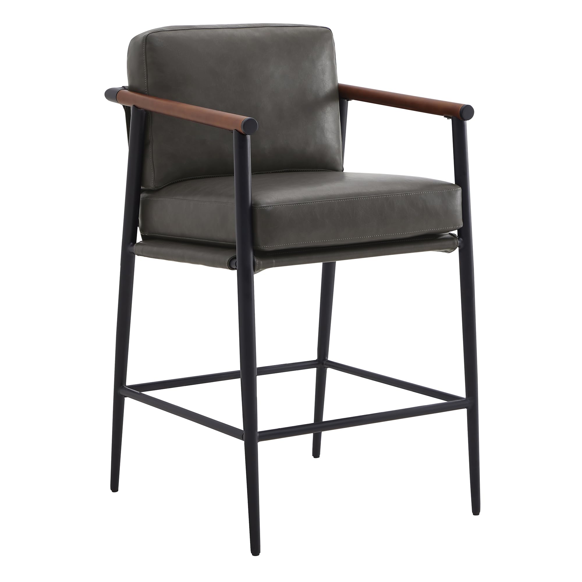 (1)Watson & Whitely Mid Century Modern Barstools Set of 2, 26" H ...