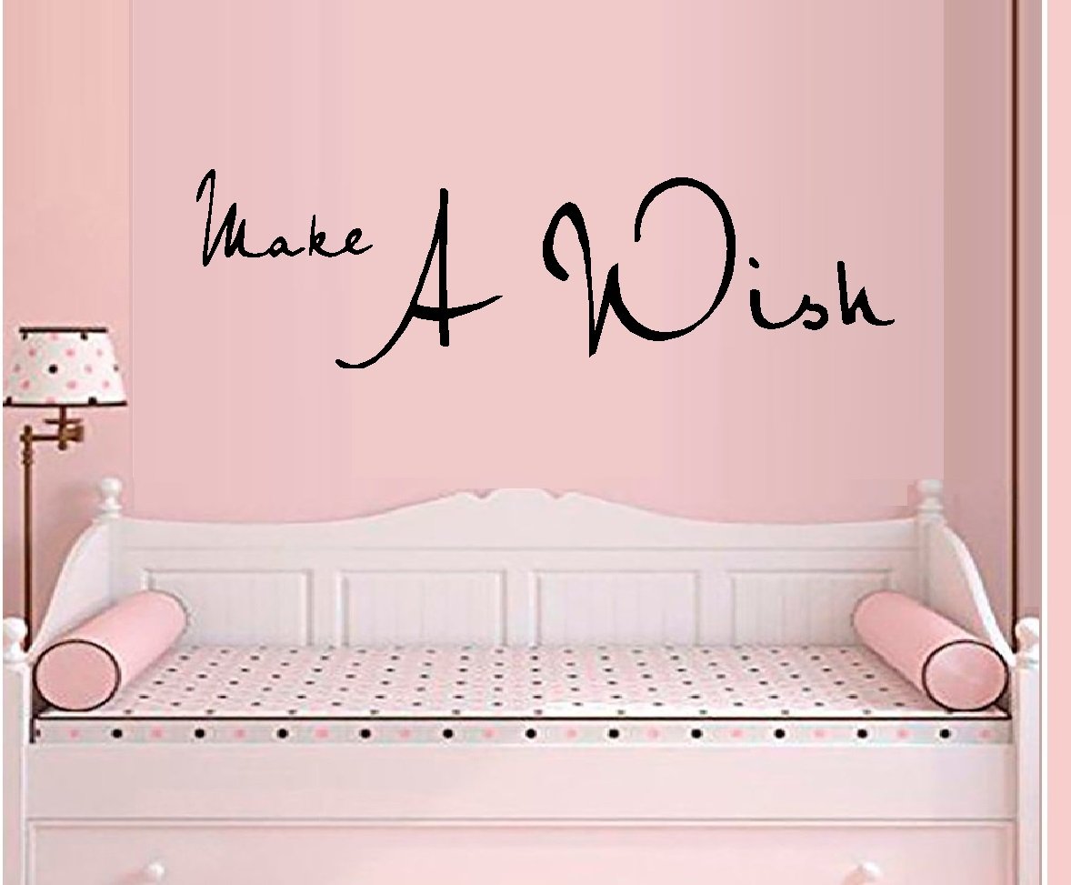 MAKE A WISH ~ WALL DECAL, HOME DECOR 10.5" X 37" Large - Wall Decor ...