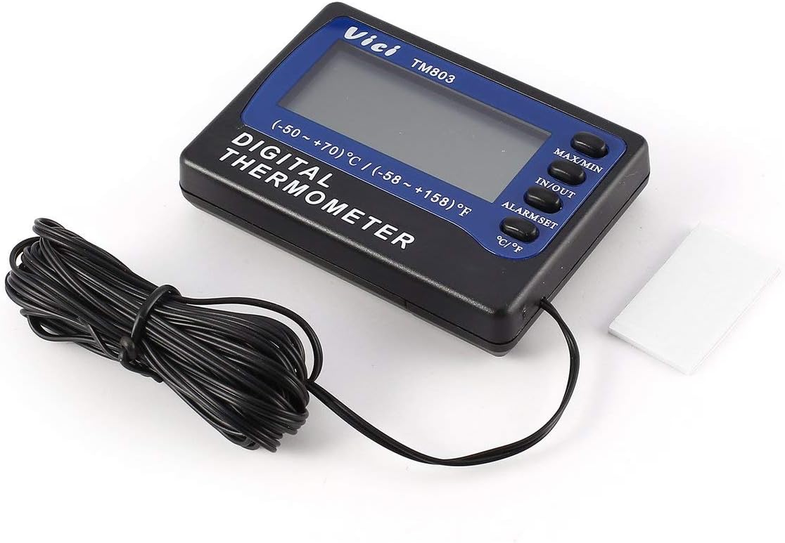Tivolii Termómetro TM803 Pantalla LCD digital Termómetro Refrigerador Congelador Acuario ...