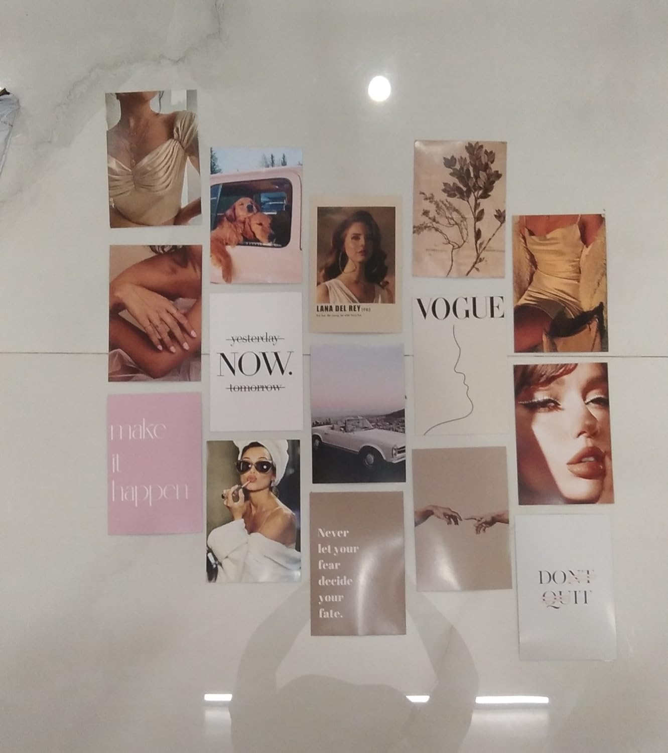 Thepaper9store Soft Netural Collage Kit Aesthetic Room Decor Self ...