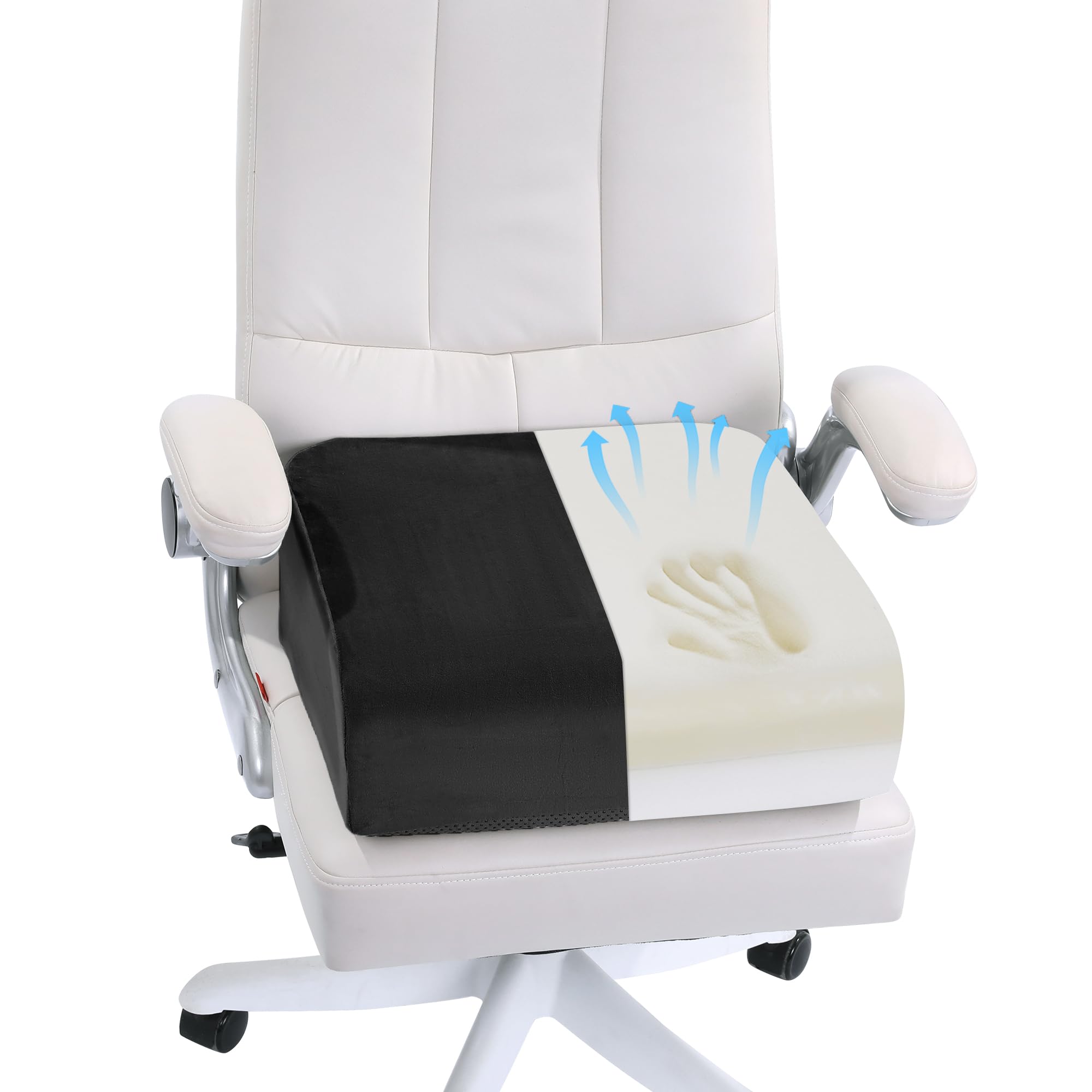 Amazon.com: HOMBYS Extra Thick Seat Cushions for Office Chair,Adult ...